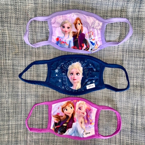 Disney | Accessories | Disneys Frozen Elsa Anna Youth Kids Face Masks ...